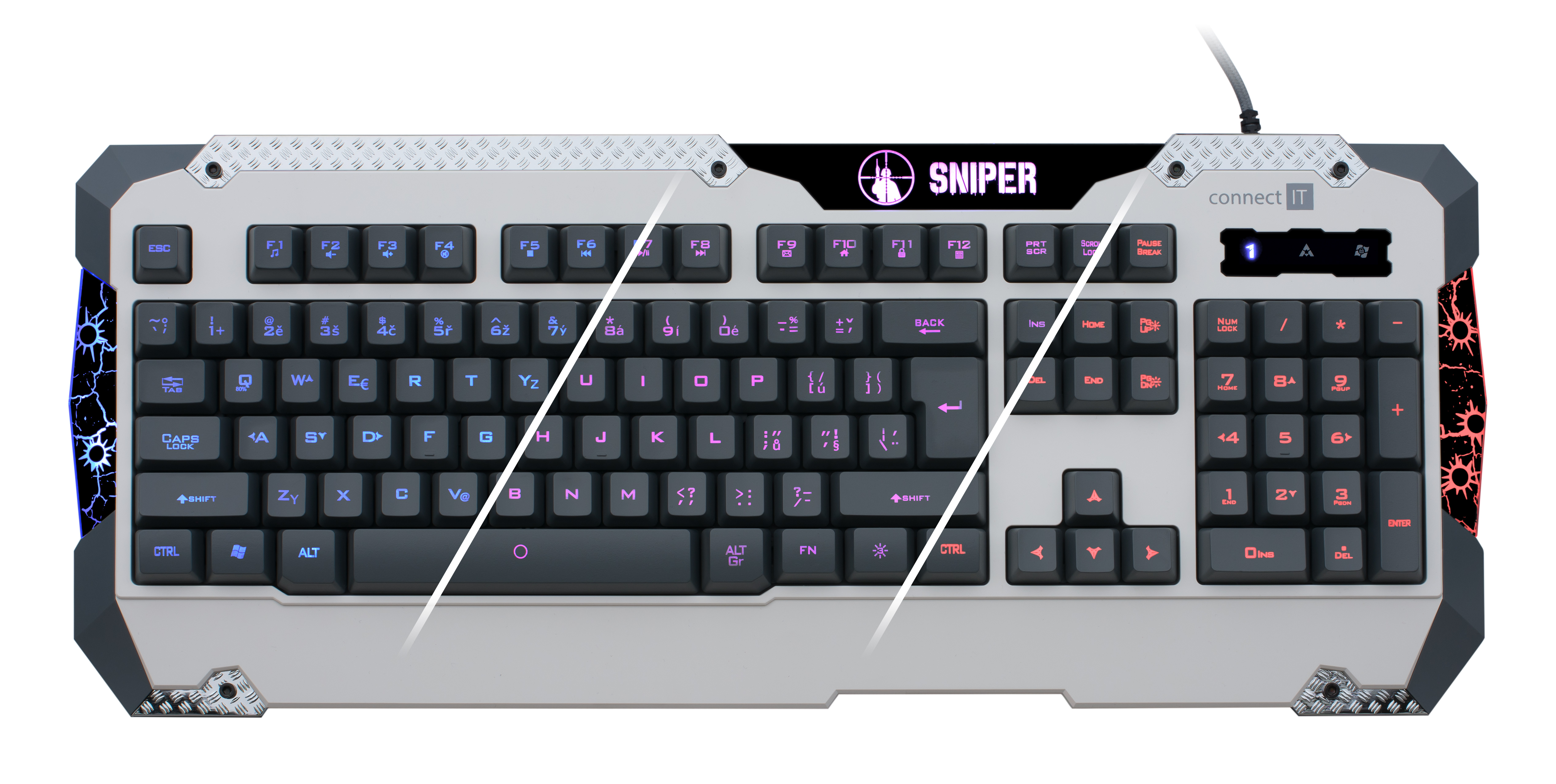 CONNECT IT GK5500 Sniper Keyboard bílá - Klávesnice | Alza.cz